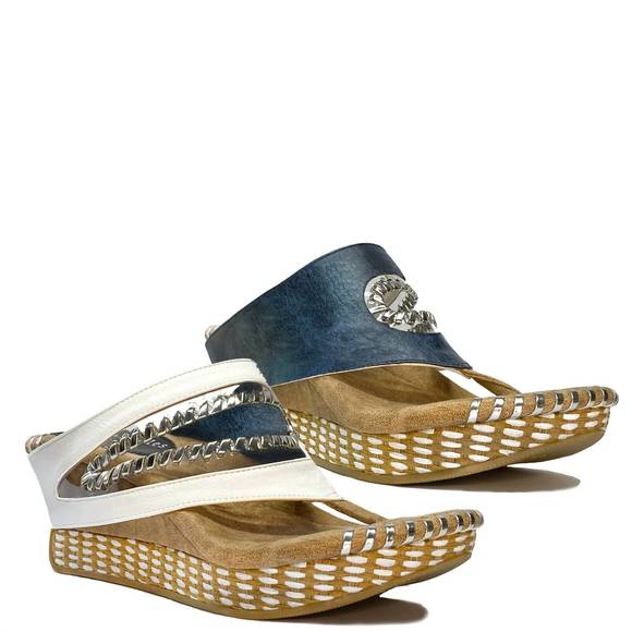 MODZORI | Shoes | New Modzori Womens Valencia Reversible Wedge Sandals ...